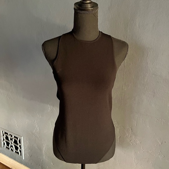 Who What Wear | Tops | Who What Wear Black Nala Stretch Bodysuit With ...